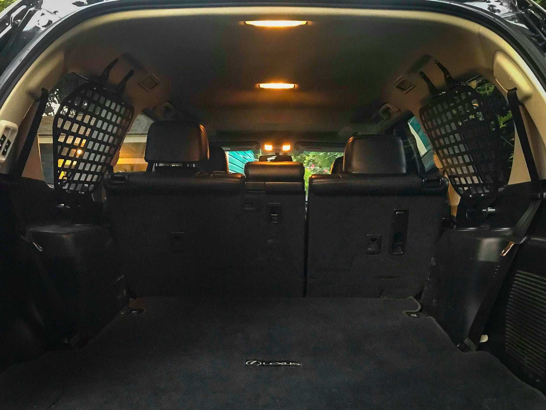 Rago Fabrication Lexus GX460 Interior Rear Window Molle Storage Panels ...